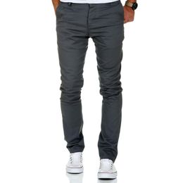 Amaci&Sons Amaci&Sons Slim Fit Chino mit Stretch ATLANTA in Anthrazit | Gr.: W36/L34