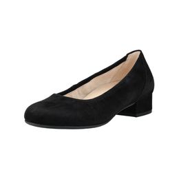 Gabor COMFORT Damen Pumps "Gabor Comfort Pumps Veloursleder", Gr. 38,5, schwarz, Veloursleder, Schuhe