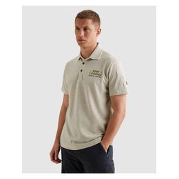 PME-Legend PME LEGEND Herren Poloshirt, beige, Gr. XL, meliert, Piqu&eacute;, Obermaterial: 100% Baumwolle, Shirts, Aufgesetzte &Auml;rmeltasche mit Marken- Label