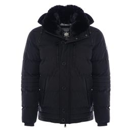 Carisma Herren Winterjacke "Carisma Winterjacke 1191 Winterjacke", schwarz, Gr. XXL, uni, Obermaterial: 100% Polyester PES., Jacken, mit Kapuze