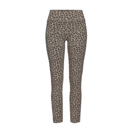 Lascana Leggings in taupe-leo | Gr.: 36-38