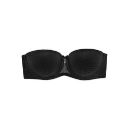 Damen Schalen-BH "Dirndl-BH, tr&auml;gerloser BH", NUANCE BY LASCANA, Gr. 85, schwarz, Spitze, Obermaterial: 61% Polyester, 34% Polyamid, 5% Elasthan,