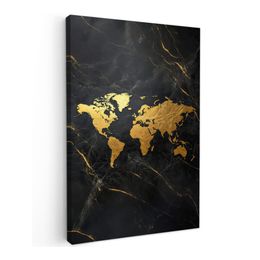 OnlyWow Leinwand Bilder Goldfarben | Gr.: 20 x 30 cm