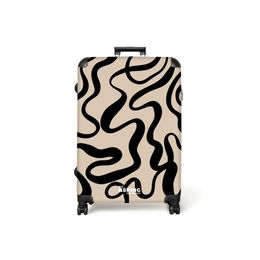 NoBoringSuitCases Suitcase, Koffer, Reisekoffer Abstrakte Wellen | Gr.: 36 L