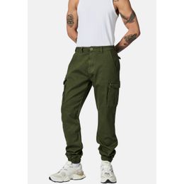 PEAK TIME Herren Cargohose "Siwas", gr&uuml;n, Gr. 35, Material: 98% Baumwolle, 2% Elasthan, Hosen, Lange Herren Cargo Pants