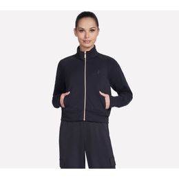 Skechers Damen Trainingsjacke "SKECHLUXE ELEVATE JACKET"schwarz, Gr. L, Obermaterial: 53% Viskose, 39% Polyester, 8% Elasthan, Jacken, in den Gr&ouml;&szlig;en