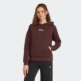 Damen Kapuzensweatshirt "ESSENTIALS LINEAR HOODIE", wei&szlig;, Gr. XS, adidas Sportswear, Obermaterial: 55% Baumwolle, 36% Polyester, 9% Viskose,