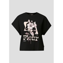 QS T-Shirt in 99D0_schwarz | Gr.: XS