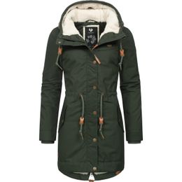 Ragwear Damen Winterjacke "YM-Canny", gr&uuml;n, Gr. XXXL, Au&szlig;enmaterial: 65% Polyester, 35% Baumwolle. Innenfutter: 100% Polyester. Wattierung: 100%