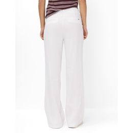 Brax Damen Culotte "Style MAINE"wei&szlig;, Gr. 92, Web, 59% Leinen, 19% Baumwolle, 19% Viskose, 3% Elasthan, Hosen