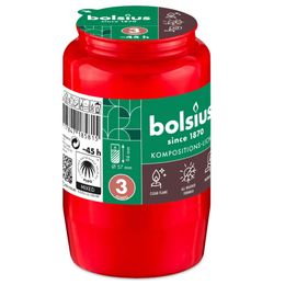 bolsius Grabkerze rot &Oslash; 5,7 x 9,5 cm