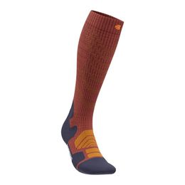 Bauerfeind Herren Sportsocken "OUTDOOR MERINO COMPRESSION SOCKS", Gr. 42granat, m, Obermaterial: 54% Polyamid, 37% Wolle, 9% Elasthan, Socken, mit