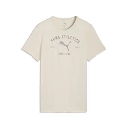 Puma Kinder T-Shirt "Puma Class Graphic T-Shirt M&auml;dchen", beige, Gr. 164, Obermaterial: 100% Baumwolle. Rippe: 80% Baumwolle, 20% Polyester, Shirts