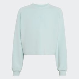M&auml;dchen Sweatshirt "G SWT", gr&uuml;n, Gr. 164, adidas Sportswear, Obermaterial: 48% Modal, 44% Polyester, 8% Elasthan, Sweatshirts, f&uuml;r Kinder, mit
