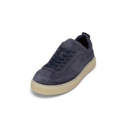 Marc O'Polo MARC O'POLO Herren Sneaker "aus ge&ouml;ltem Veloursleder", Gr. 43, blau, Obermaterial: 100% Leder, unifarben, Schuhe