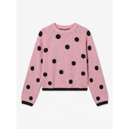V&eacute;ro Moda VERO MODA Damen Rundhalspullover "VMLIV LS KNIT EXP EXP", rosa, Gr. XL, gepunktet, Strick, Obermaterial: 50% Polyacryl, 50% Polyester, Pullover,