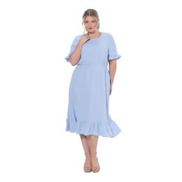 MIAMODA Midikleid in quellenblau | Gr.: 52