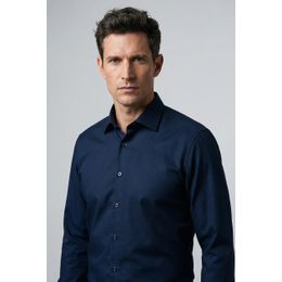 OLYMP Herren Langarmhemd "Luxor Big & Tall", blau, Gr. 53, Obermaterial: 100% Baumwolle, Hemden, Businesshemd, Gro&szlig;e Gr&ouml;&szlig;en, comfort fit,