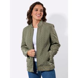 Casual Looks Damen Steppjacke, gr&uuml;n, Gr. 36, unifarben, 100% Polyester, Wattierung:100% Polyester, Jacken