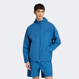 Herren Trainingsjacke "ADIDAS Z.N.E. WOVEN ORIGINALS", blau, Gr. XL, adidas Sportswear, Obermaterial: 85% Polyamid, 15% Elasthan, Jacken