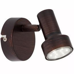 Briloner LED-Spot 'Rost' 1-flammig GU10 3 W 250 lm warmwei&szlig; &Oslash; 8 x 9 cm