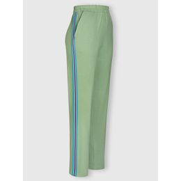 Damen Schlupfhose, gr&uuml;n, Gr. 42, unifarben, 100% Baumwolle, Hosen