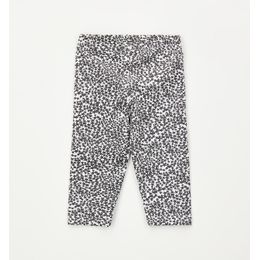 IDO M&auml;dchen Leggings "BABY GIRL SHORT"wei&szlig;, grau, Gr. 104, 94% Baumwolle, 6% Elasthan, Hosen