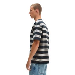 Marc O'Polo MARC O'POLO Herren T-Shirt "aus garngef&auml;rbter Bio-Baumwolle"dunkelgrau, Basic, Gr. XL, gestreift, Obermaterial: 100% Baumwolle, Shirts