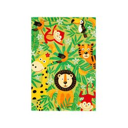 Pergamon Kinder Teppich Maui Kids Safari in Groen | Gr.: 80 x 150 cm