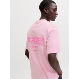 Jack & Jones JACK & JONES Herren T-Shirt "JCOCLUB BACK TEXT PRNT TEE SS CREW SN"sweet lila, Gr. M, bedruckt, Jersey, Obermaterial: 100% Baumwolle, Shirts, mit