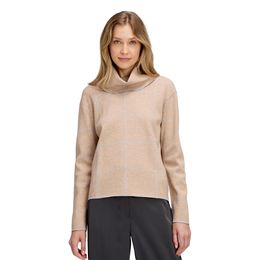 Betty Barclay Damen Strickpullover "Damen mit Lurexfaden", beige, Gr. 40, Strick, Obermaterial: 45% Viskose, 24% Polyester, 21% Polyamid, 10%