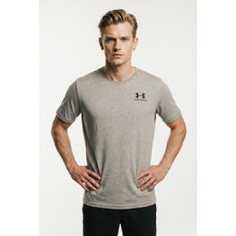 Under Armour Herren T-Shirt "UA M SPORTSTYLE LC SS", grau, Gr. S, Obermaterial: 60% Baumwolle, 40% Polyester, Shirts, kurz&auml;rmliges Design, mit