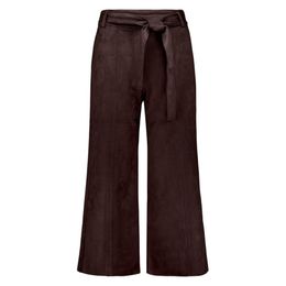 Zero Culotte mit Bindeg&uuml;rtel in Chocolate Plum | Gr.: 34