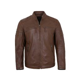 Jilani Lederjacke Lammnappa in Dunkelcognac | Gr.: 50
