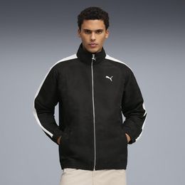Puma Herren Trainingsjacke "T7 Gewebte Trainingsjacke Herren"schwarz, Gr. S, Obermaterial: 100% Polyester. Einsatz: 100% Polyester. Seitentasche &ndash;