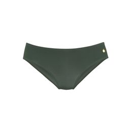 Lascana Damen Bikini-Slip, Gr&uuml;n, Gr. 36, Bikinihosen, Material: Polyamid