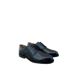 Calvin Klein Herren Schn&uuml;rschuh "ESS RUBBER DERBY TU LTH", Gr. 44, schwarz, Leder, unifarben, Basic,festlich, Schuhe, Abendschuh, Anzugschuh,