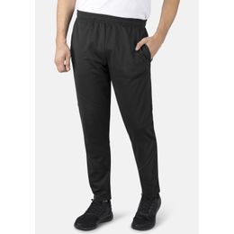 Herren Sporthose "LUKE Sport Pants", schwarz, Gr. L, HERO by John Medoox, Stoff, 95% Polyester, 5% Elasthan, Hosen, Tapered Fit Casual Funktionsstoff