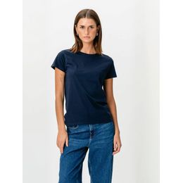 TEESHOPPEN Damen Kurzarmhemd "TEESHOPPEN T-shirt Basic", blau, Gr. XS, Obermaterial: 100% Baumwolle, Hemden