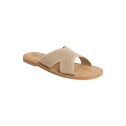 Roxy Damen Sandale "Andreya Crochet", Gr. 9, beige, Obermaterial: 100% Textilmaterial. Futter: 100% Polyester, Laufsohle: 100% TPR., Schuhe