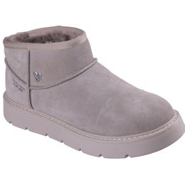 Skechers Damen Winterboots "KEEPSAKES COZY-COZY MINI", Gr. 40, beige, Veloursleder, Schuhe, Snowboots, Schlupfstiefel mit Plateausohle