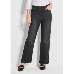 GOLDNER Kurzgr&ouml;&szlig;e: Bequeme Jeanshose VERA in schwarz | Gr.: 19