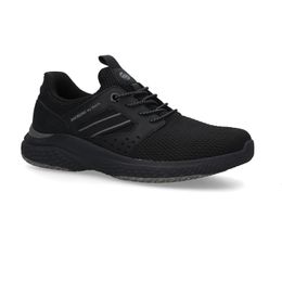 Herren Slip-On Sneaker, Dockers by Gerli, Gr. 44, schwarz, Lederimitat, Textil, Schuhe, Schlupfschuh, Freizeitschuh, Sneaker mit Elastikschn&uuml;rung