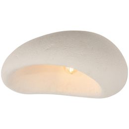 Collett's Monde Deckenleuchte, Wei&szlig;, Metall, Kunststoff, Wellen,Wellen, oval,oval, 43x32x60 cm, RoHS, CE, Lampen & Leuchten, Innenbeleuchtung, Deckenleuchten