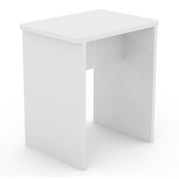 Essgruppe Vcm, B:40cm T:30cm, wei&szlig;, Obermaterial: 100% Holz Wood., Hocker, "Sitzhocker W&uuml;rfel Fu&szlig;ablage Beistelltisch Esal"