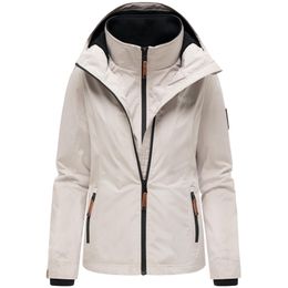Marikoo Damen Outdoorjacke "Erdbeere", beige, Gr. M, Obermaterial: 100% Polyester. Innenfutter: 100% Polyester. &Auml;rmelfutter: 100% Polyester.