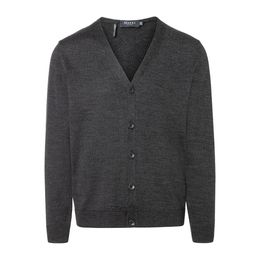 Maerz Muenchen Herren Strickjacke "Maerz Muenchen 590800 Strickcardigan Herren Bekleidung", grau, Gr. 50, 100% Wolle (Merino), Strickjacken
