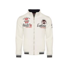 Carisma Herren Sweatjacke "Carisma Sweatjacke", wei&szlig;, Gr. XXXL, Obermaterial: 70% Baumwolle CO. 30% Polyester PES., Sweatjacken, Regular