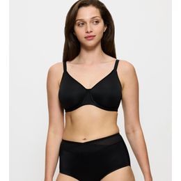 Triumph Damen Minimizer-BH "Urban Minimizer W X", Gr. 90, schwarz, Microtouch, Obermaterial: 64% Polyester, 24% Polyamid, 12% Elasthan (LYCRA),