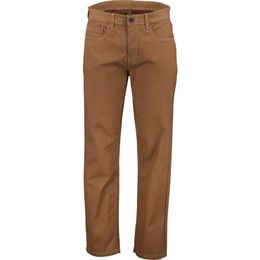 LINDBERGH Herren 5-Pocket-Hose "5-Pocket Hose Relaxed Loose Fit", braun, Gr. 31, Obermaterial: 98% Baumwolle, 2% Elasthan, Hosen